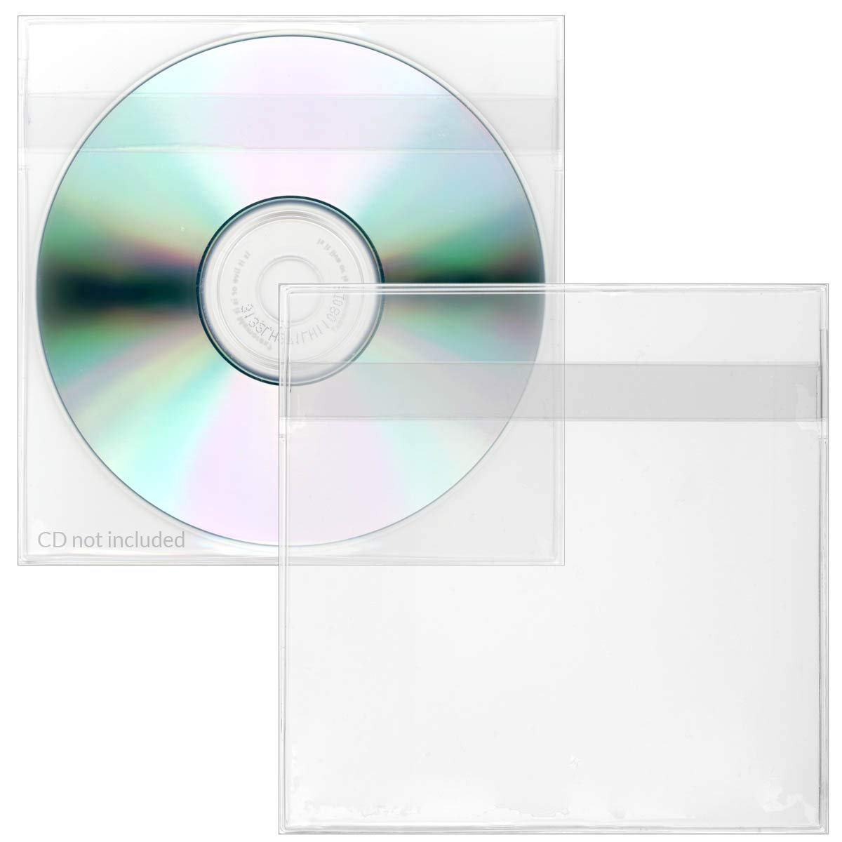 CD/DVD PV Tasku, kirkas, 120my, myyntierä a.100kpl ilman läppää (hinta ...