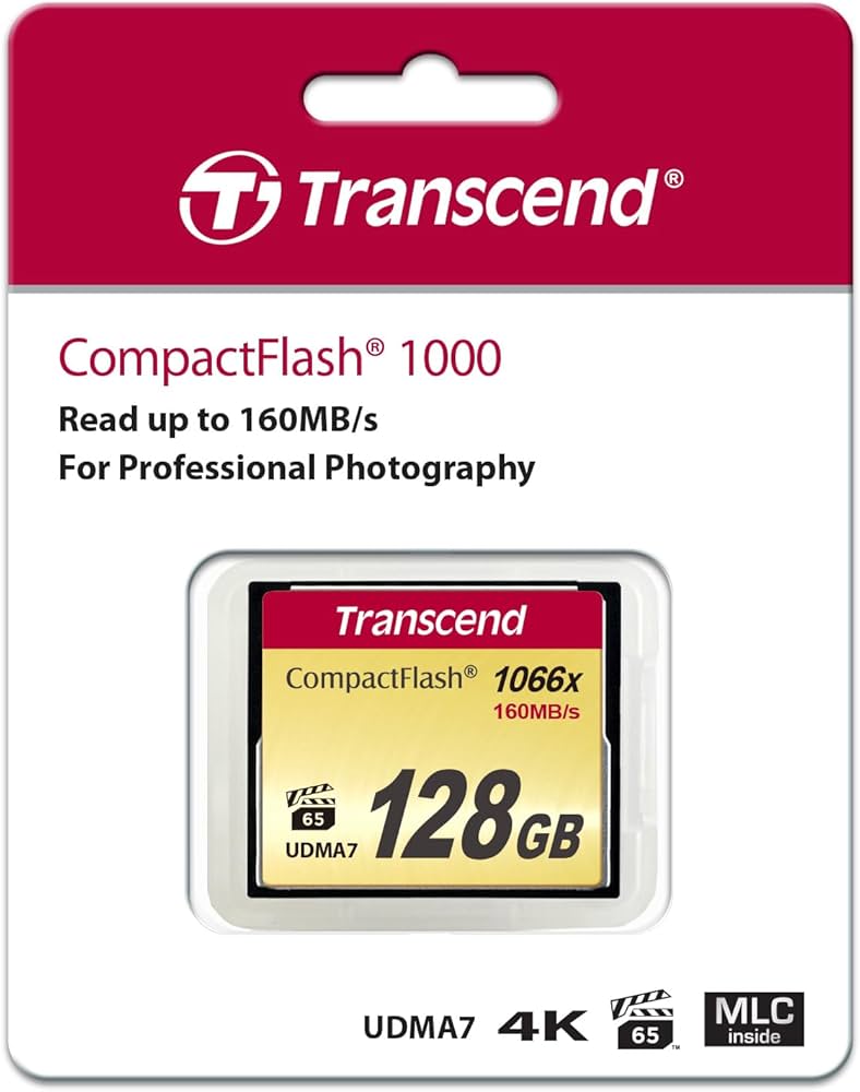 TRANSCEND TS128GCF1000, 1000X CF CARD 128GB - Mininova Oy